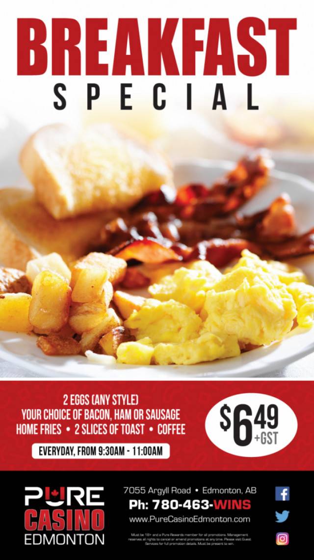 Casino Dining - PURE Casino Edmonton