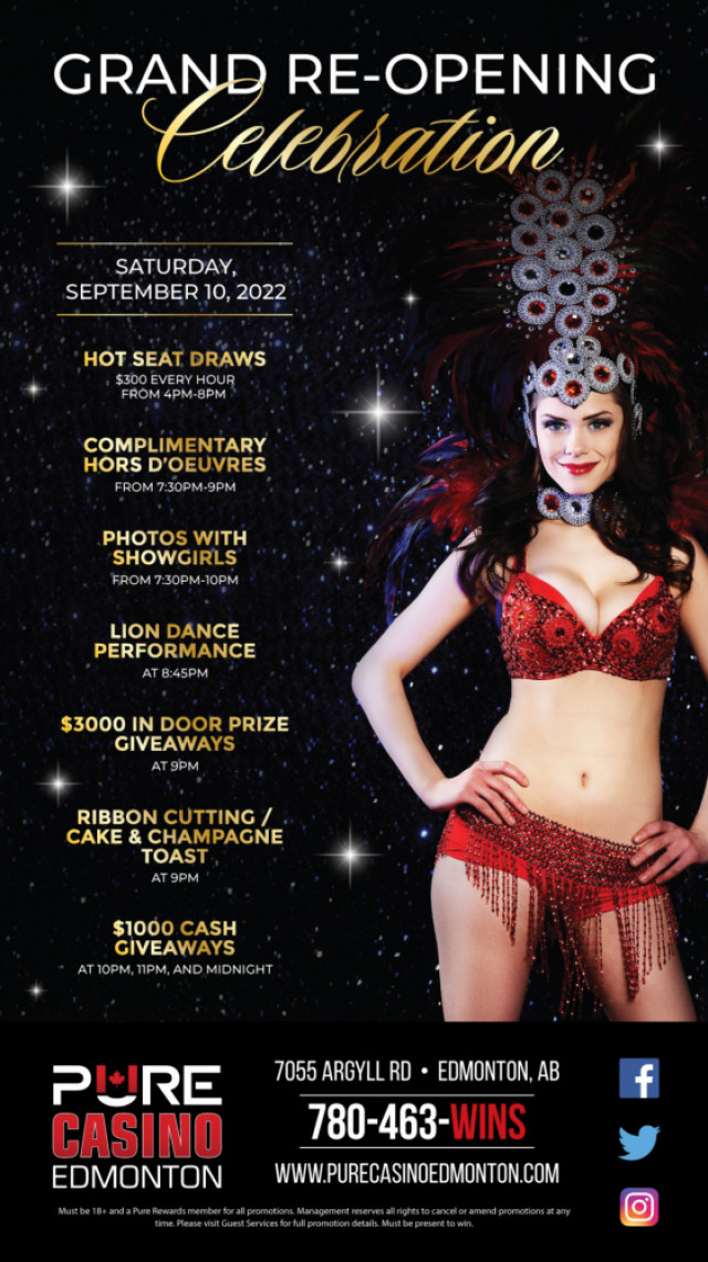 PURE Casino Edmonton | Newly Renovated Casino